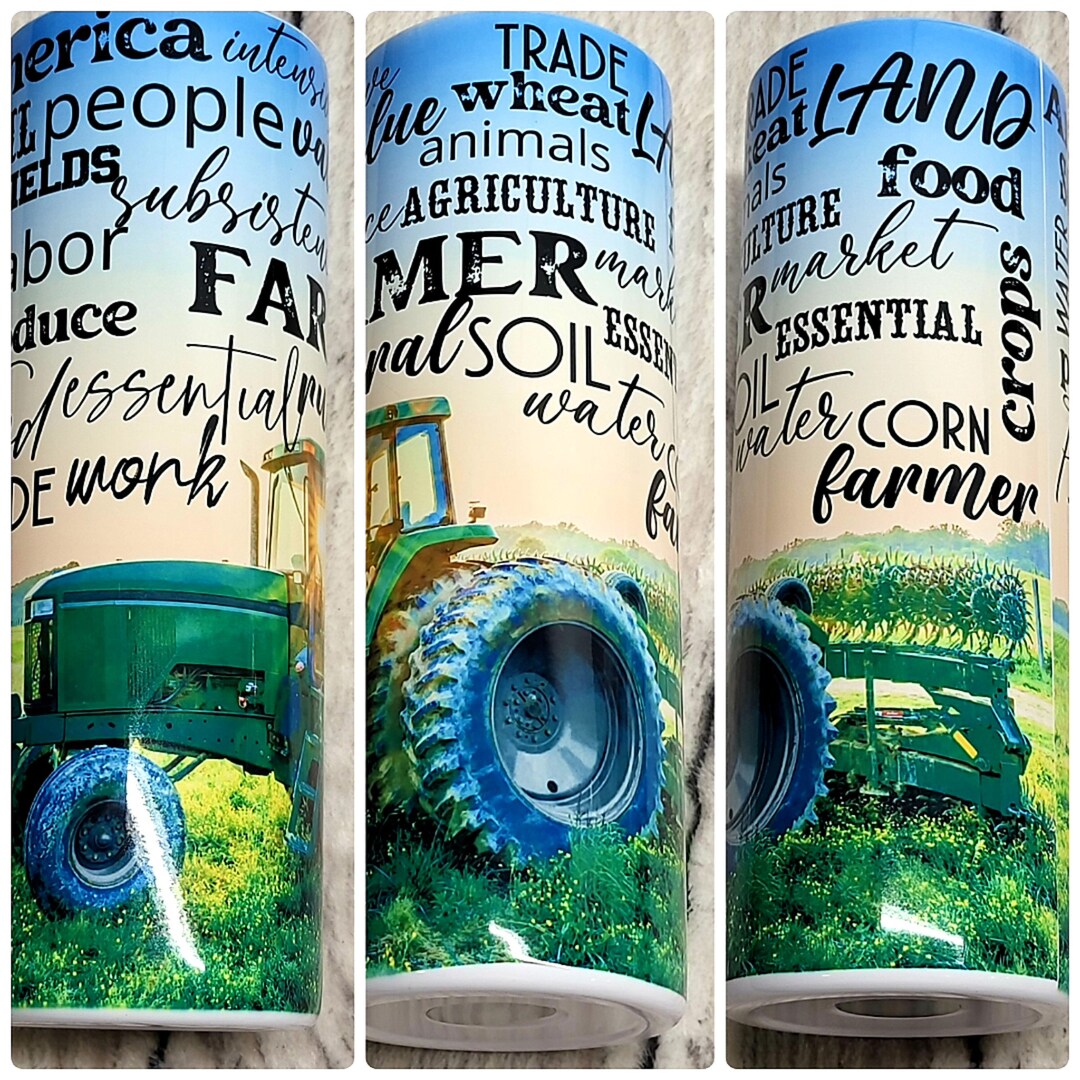 Farmer Tumbler, Tractor Tumbler, Farm Life Cup, Farmer Gifts, Farm Life ...