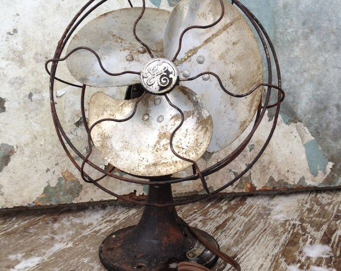 Vintage Fan/ge/industrial Decor/steampunk Decor/masculine - Etsy
