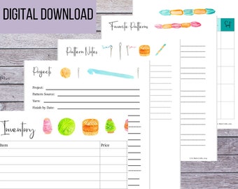 Printable Mini Crochet Planner, Crochet Binder - Etsy