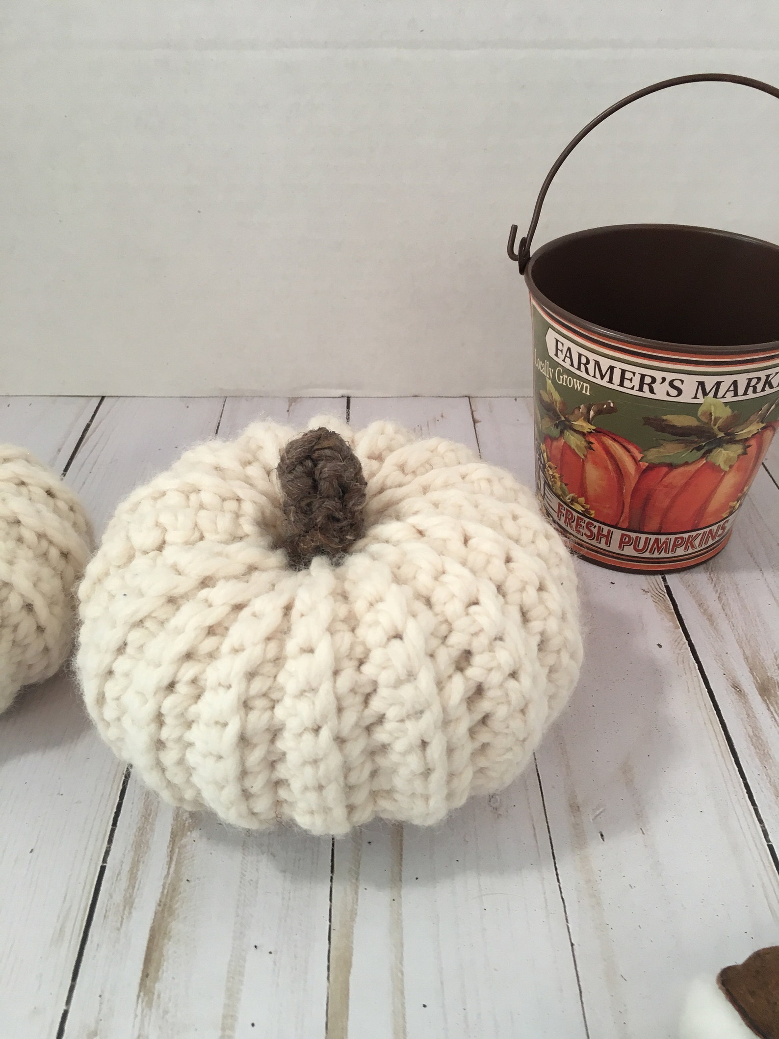 Crochet Pumpkins Knitted Pumpkins Farmhouse Fall Decor - Etsy