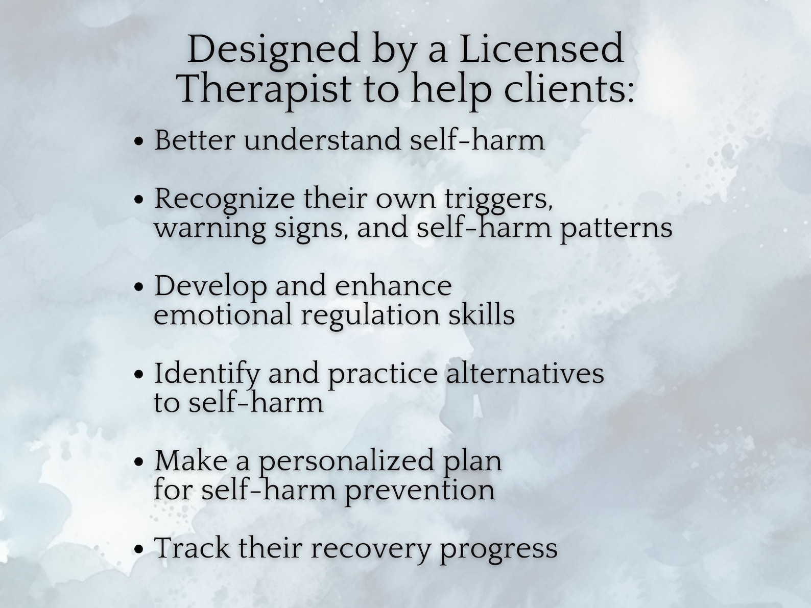 Self Harm Therapy Worksheets Bundle, CBT Therapy Tools for Self Injury ...