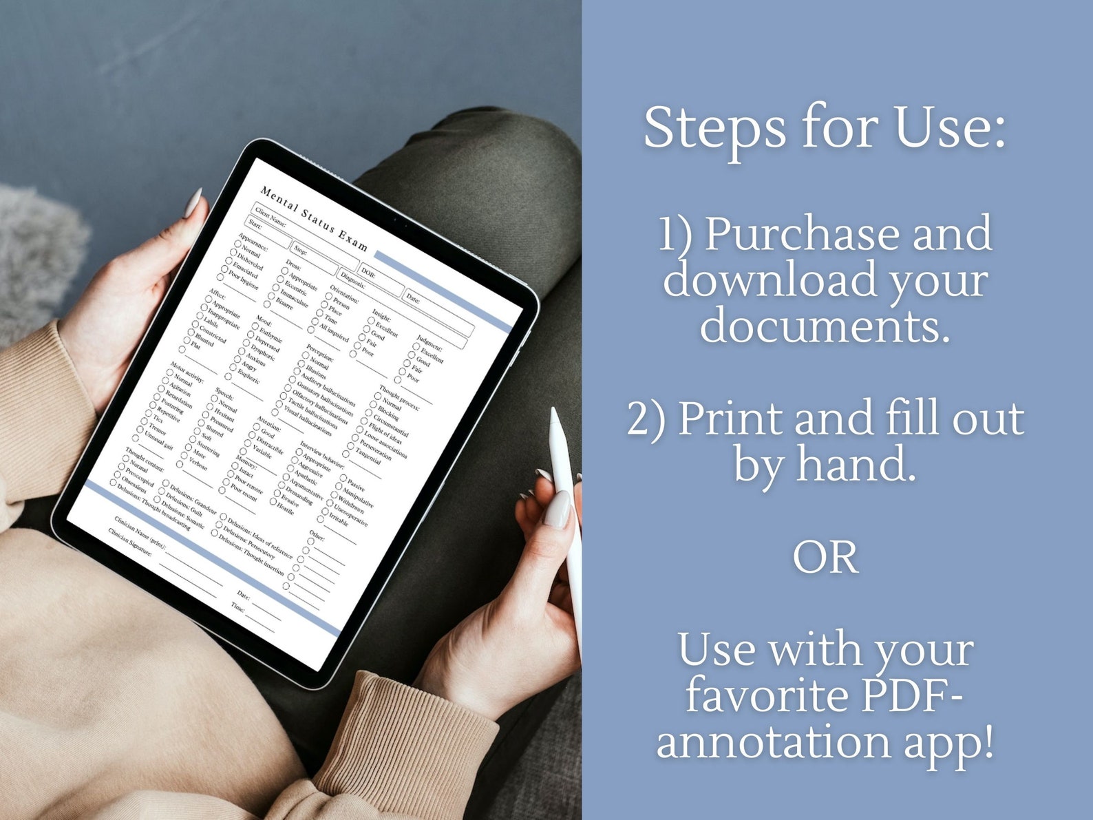 Mental Status Exam Therapy Form | Therapy Notes, MSE Therapist Cheat ...