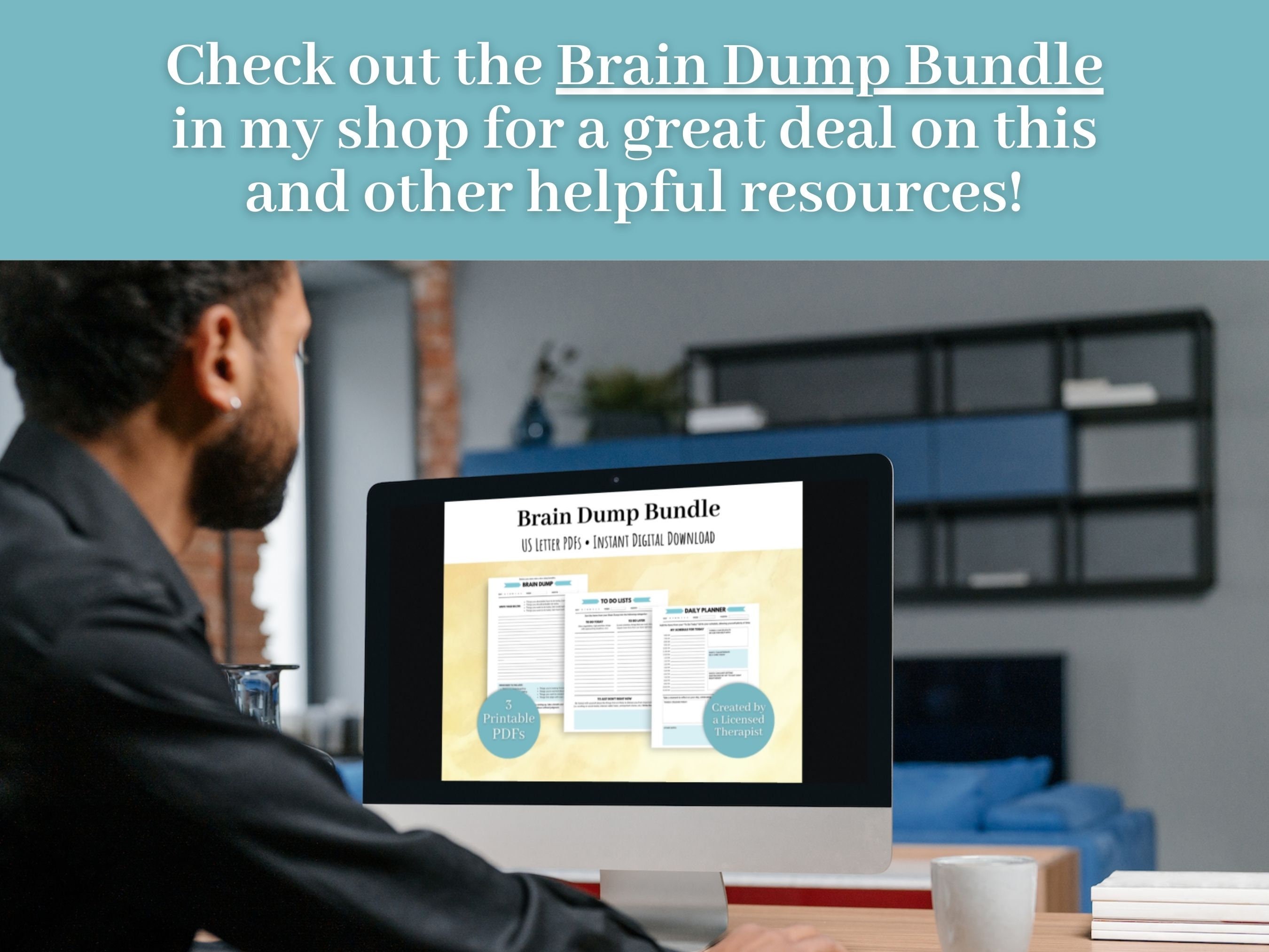 Printable Brain Dump Worksheet for Anxiety ADHD Brain Dump - Etsy