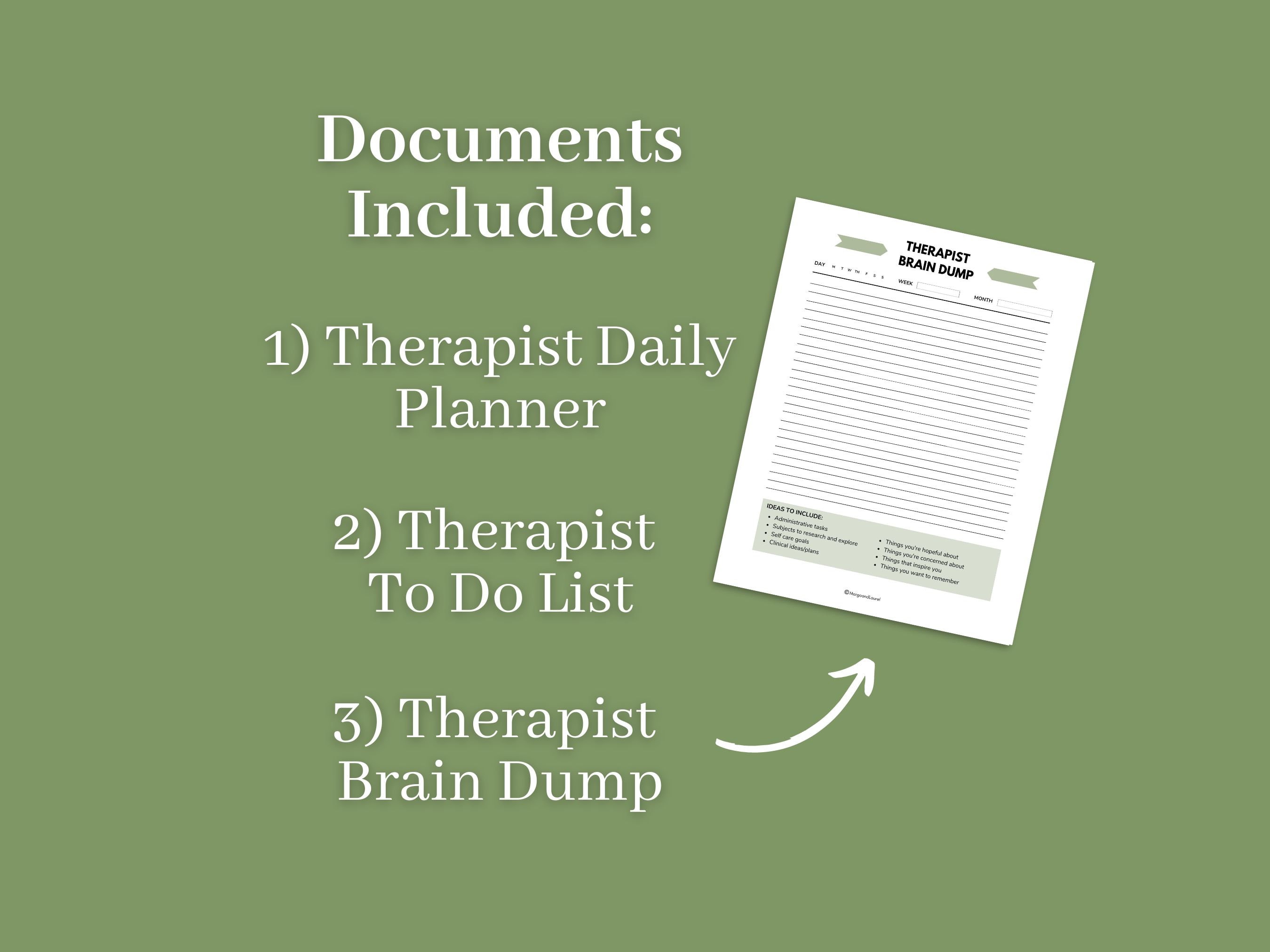 Therapist Planner Printable LMFT, Social Work Planner, Therapist ...