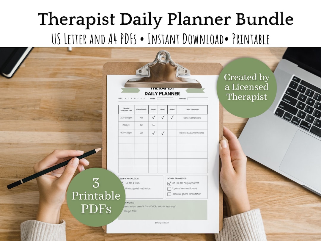 Therapist Planner Printable | LMFT, Social Work Planner, Therapist ...