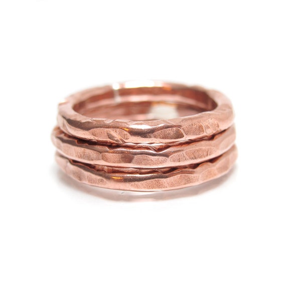 Hammered Copper Ring - Etsy