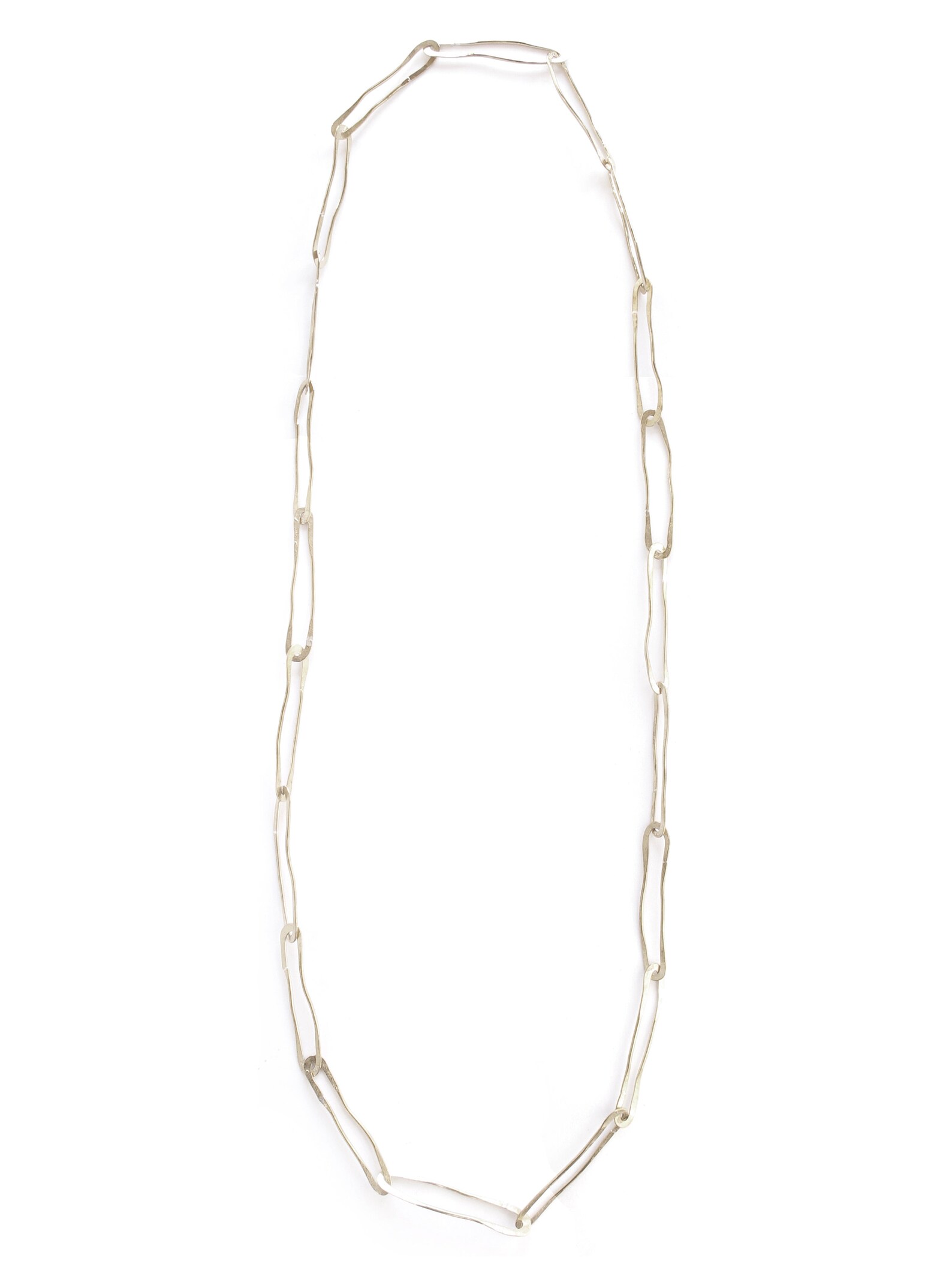 18kt Gold Plated Elongated Loops Necklace 3 Micron Heavy Plated Boho ...