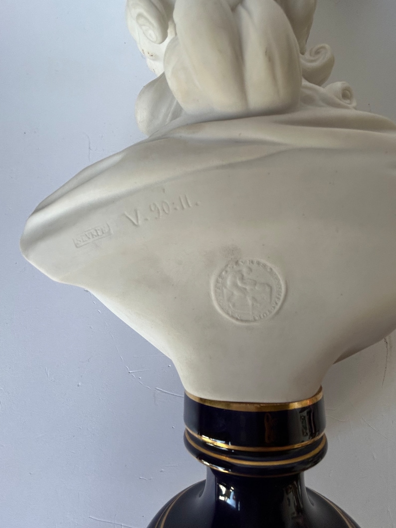 Tall Antique 19th Century Sevres Porcelain Bust Queen Marie Antoinette ...