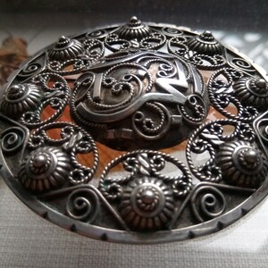 Antique Sterling Silver Brooch or Pendant Arabic - Etsy