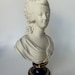 Tall Antique 19th Century Sevres Porcelain Bust Queen Marie Antoinette ...