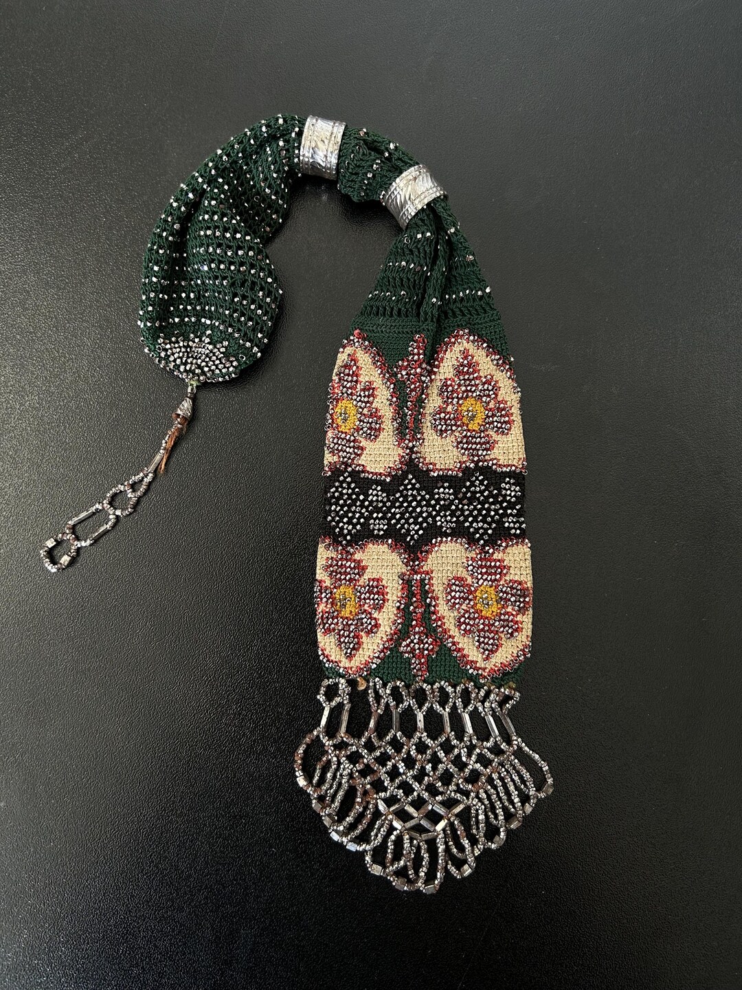 Antique 19th Century « miser’s Purse » Beaded Bag - Etsy