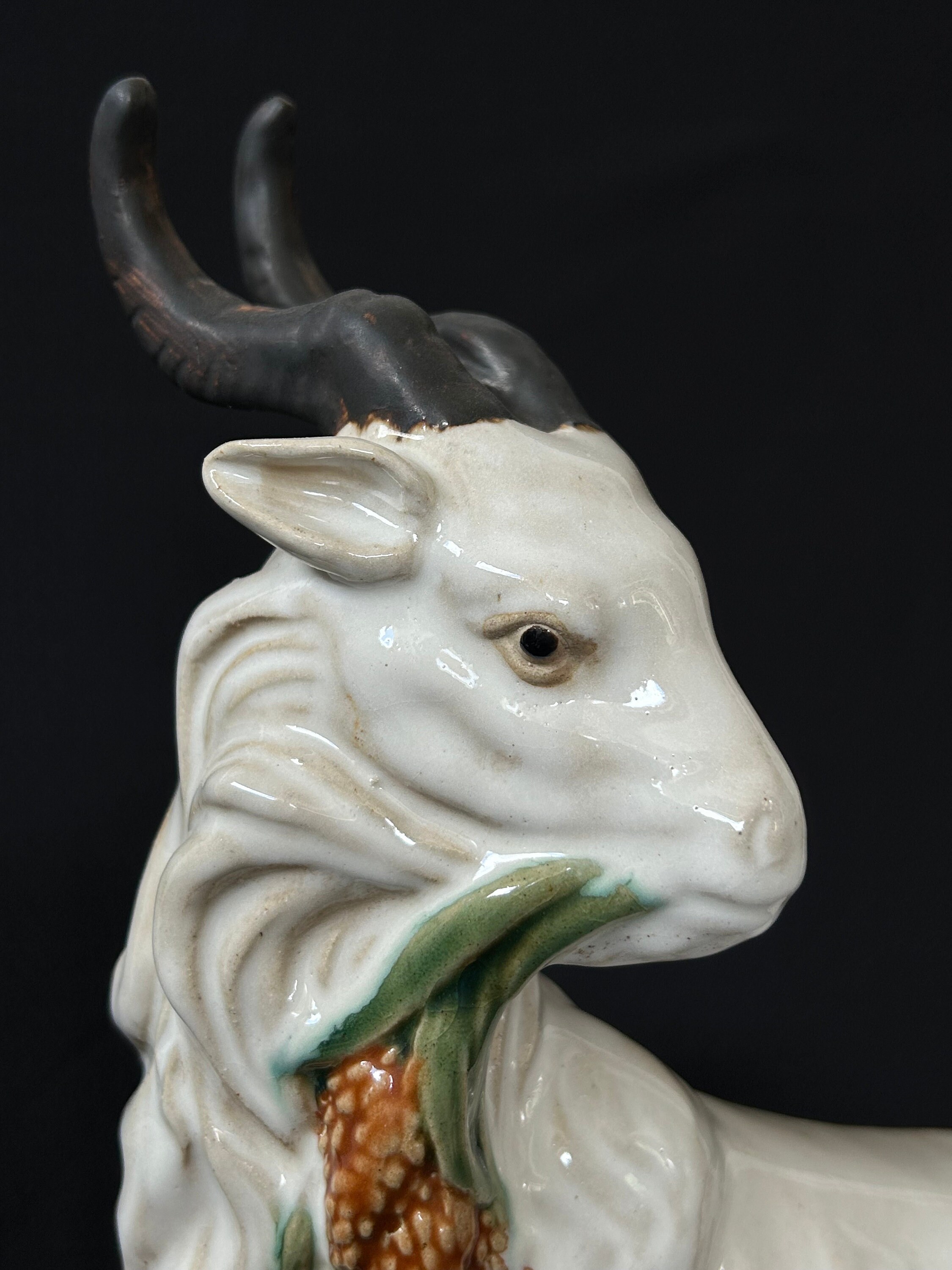 Vintage Tall Mountain Goat Ceramic Figurine Statue - Etsy