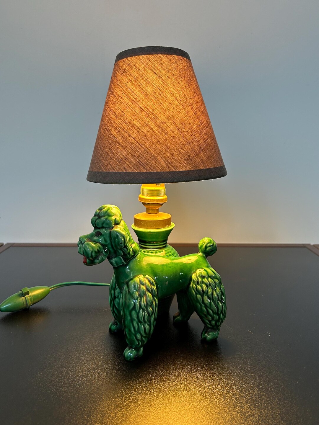 Antique Signed Ceramic Lamp French Art Deco Poodle Dog - Etsy