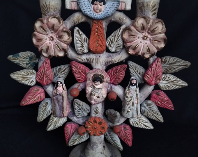 Vintage Mexican Folk Art Tree of Life Candelabra - Etsy