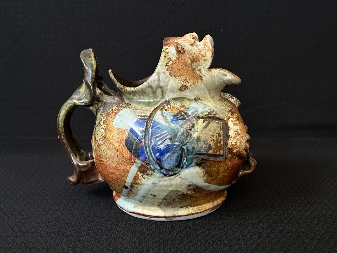 Vintage Zoomorphic Ceramic Pitcher Art Pottery - Etsy