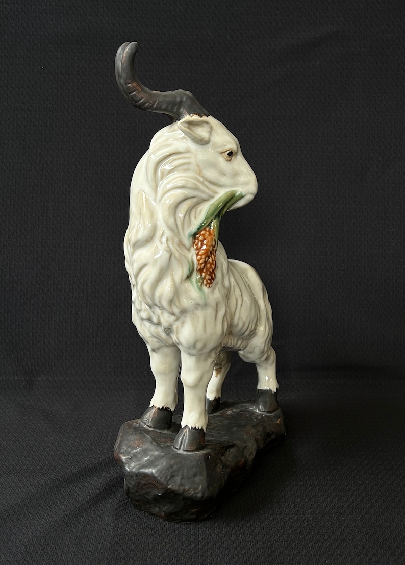 Vintage Tall Mountain Goat Ceramic Figurine Statue - Etsy
