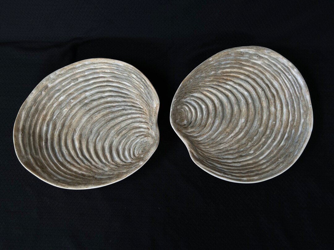 Vintage Dominique Guillot Vallauris Shell Plates Ceramic 1960 - Etsy
