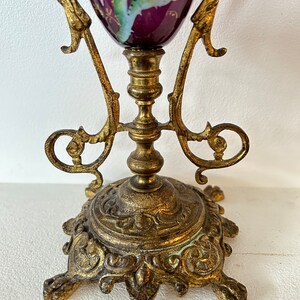 Antique 19th Century French Enameled Glass Vase - Etsy