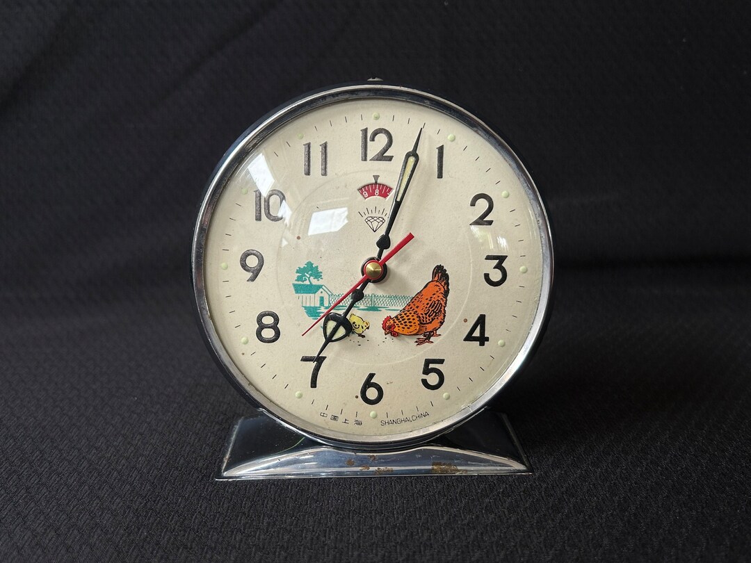 Vintage Animated Alarm Clock Chicken Hen - Etsy