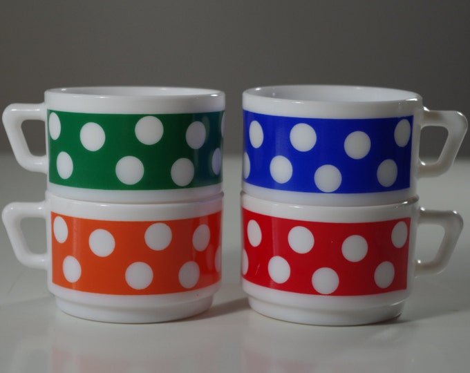 Vintage Arcopal Cups - Etsy