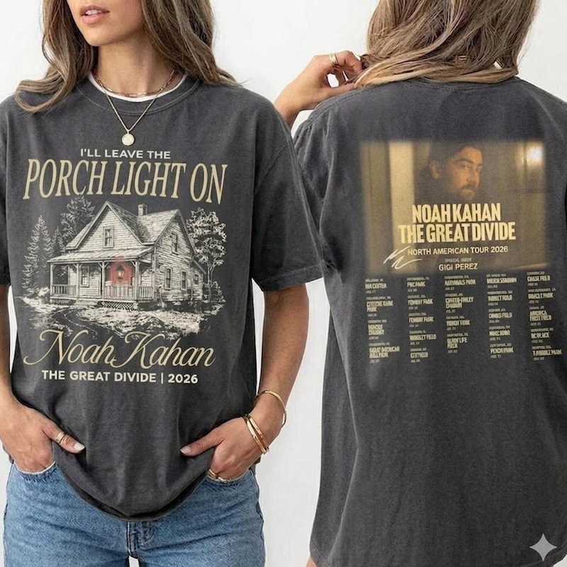 Band Tour Tee With Dates - Etsy