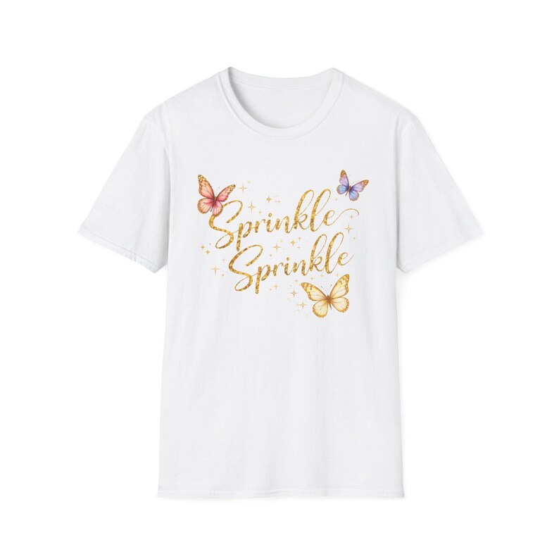 Sprinkle Sprinkle Butterfly T-shirt, Unisex Softstyle Cotton Tee - Etsy