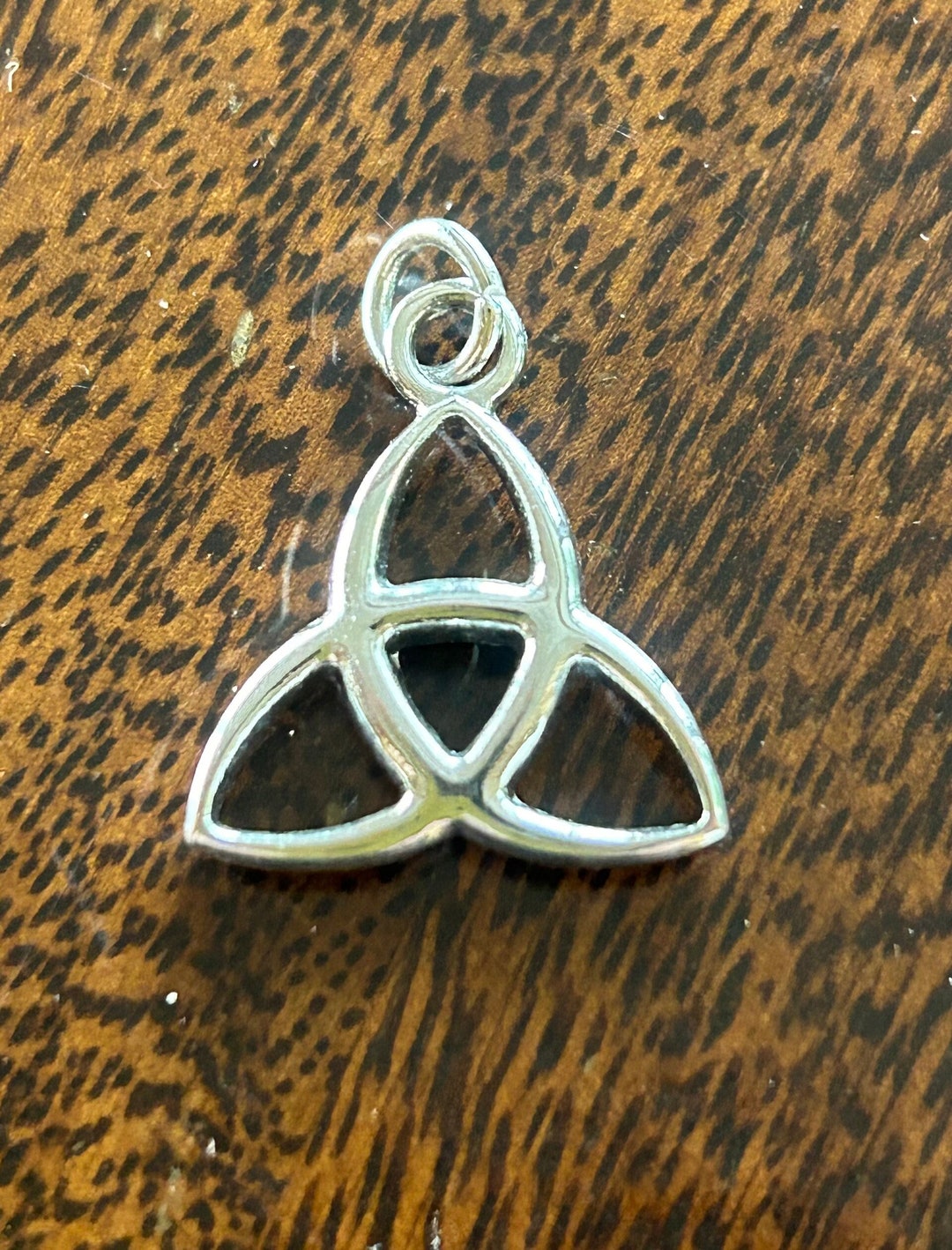 Silver Tone Trinity Pendant - Etsy