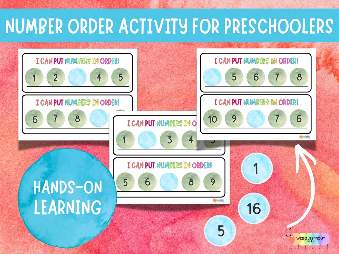 Number Sequencing Flashcards 1–20 | Missing Number Order Activity ...