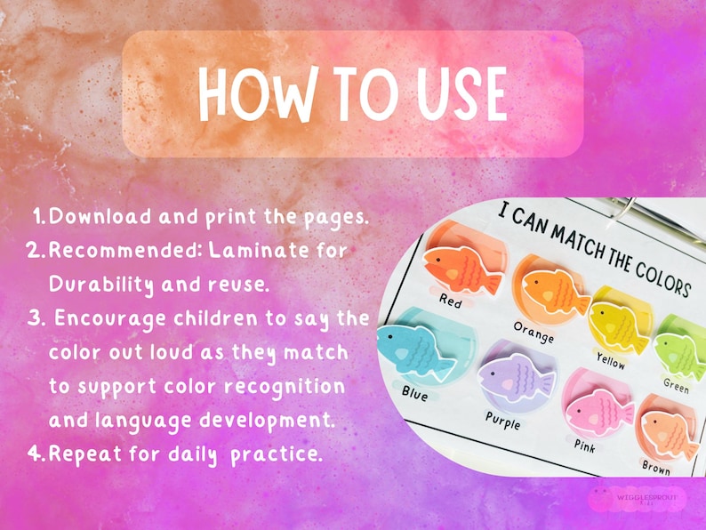 Fish Tank Color Sorting Activity | Preschool Printable Worksheet ...