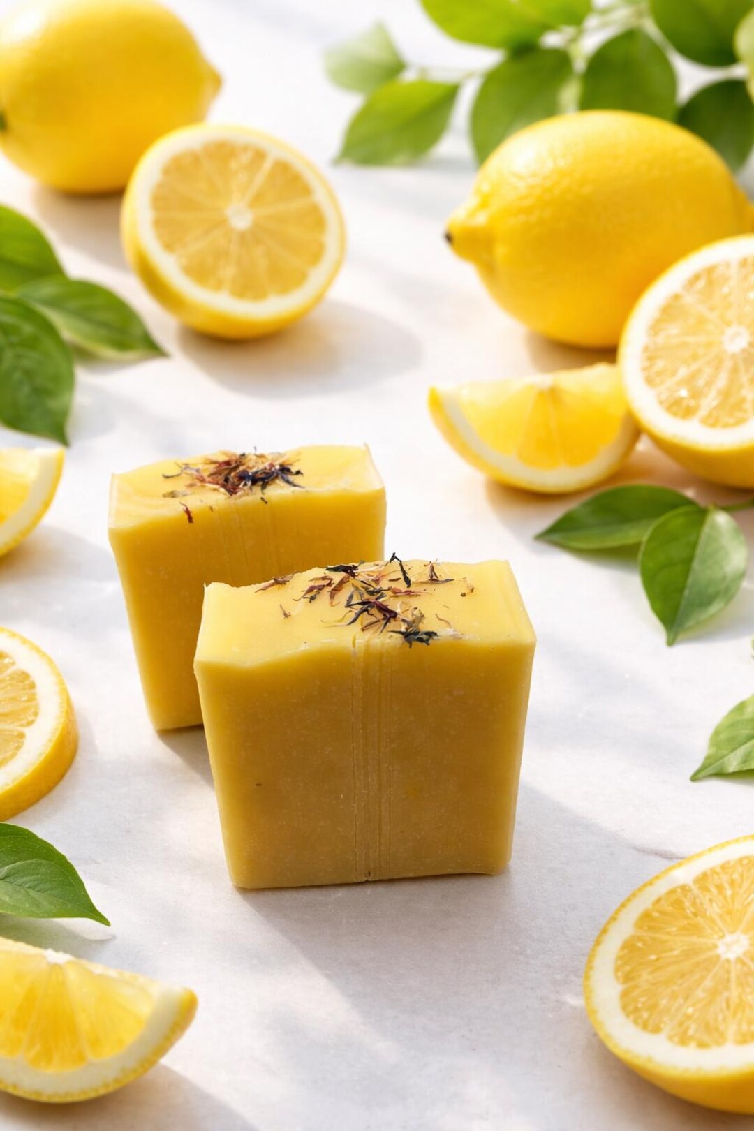 2 Bars Handmade Lemon Soap - Etsy