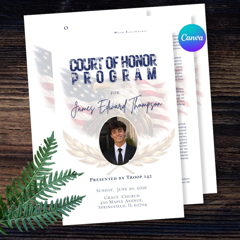 Eagle Scout Court of Honor Invitations - Etsy