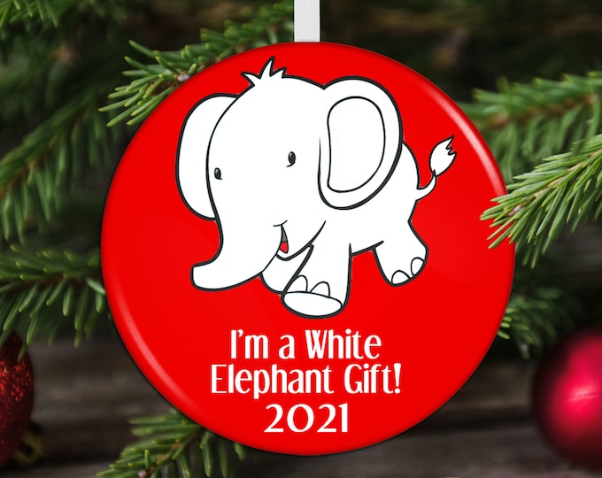 White Elephant Gift - Christmas Ornament - Etsy