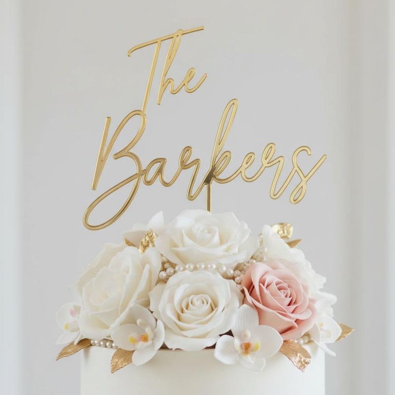 Modern Cake Topper - Etsy