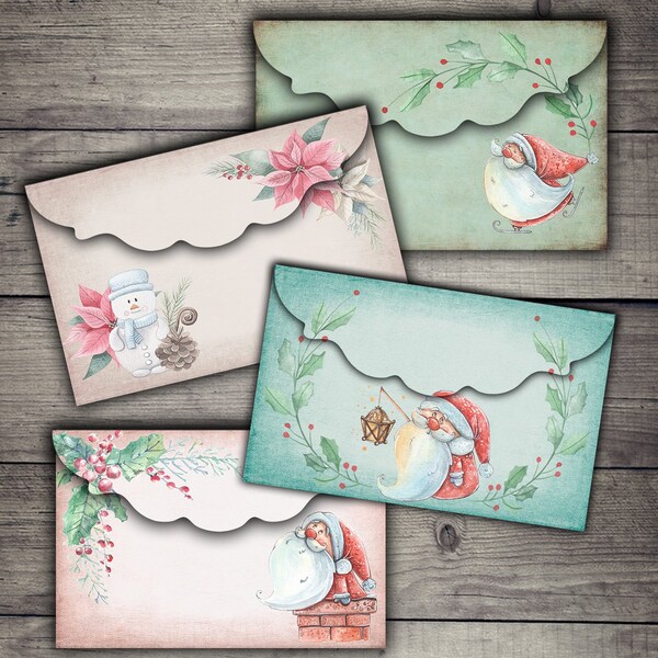 Christmas Envelopes - Etsy