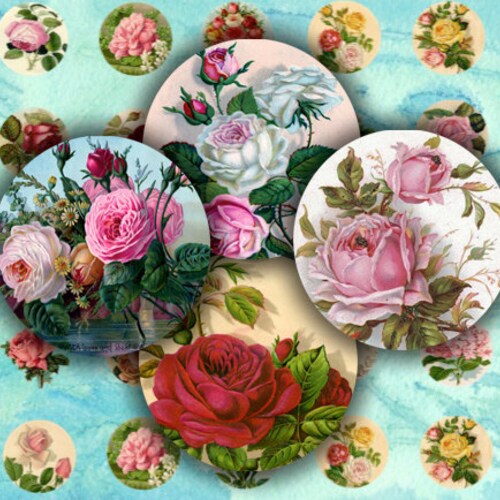 ROMANTIC BIRD Printable Card and Tags Scrapbook Ephemera | Etsy