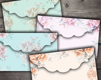 Floral envelopes | Etsy
