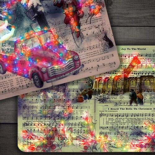 DIGITAL Christmas Lights Digital Paper Download - Etsy