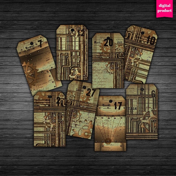 Steampunk Tags - Etsy