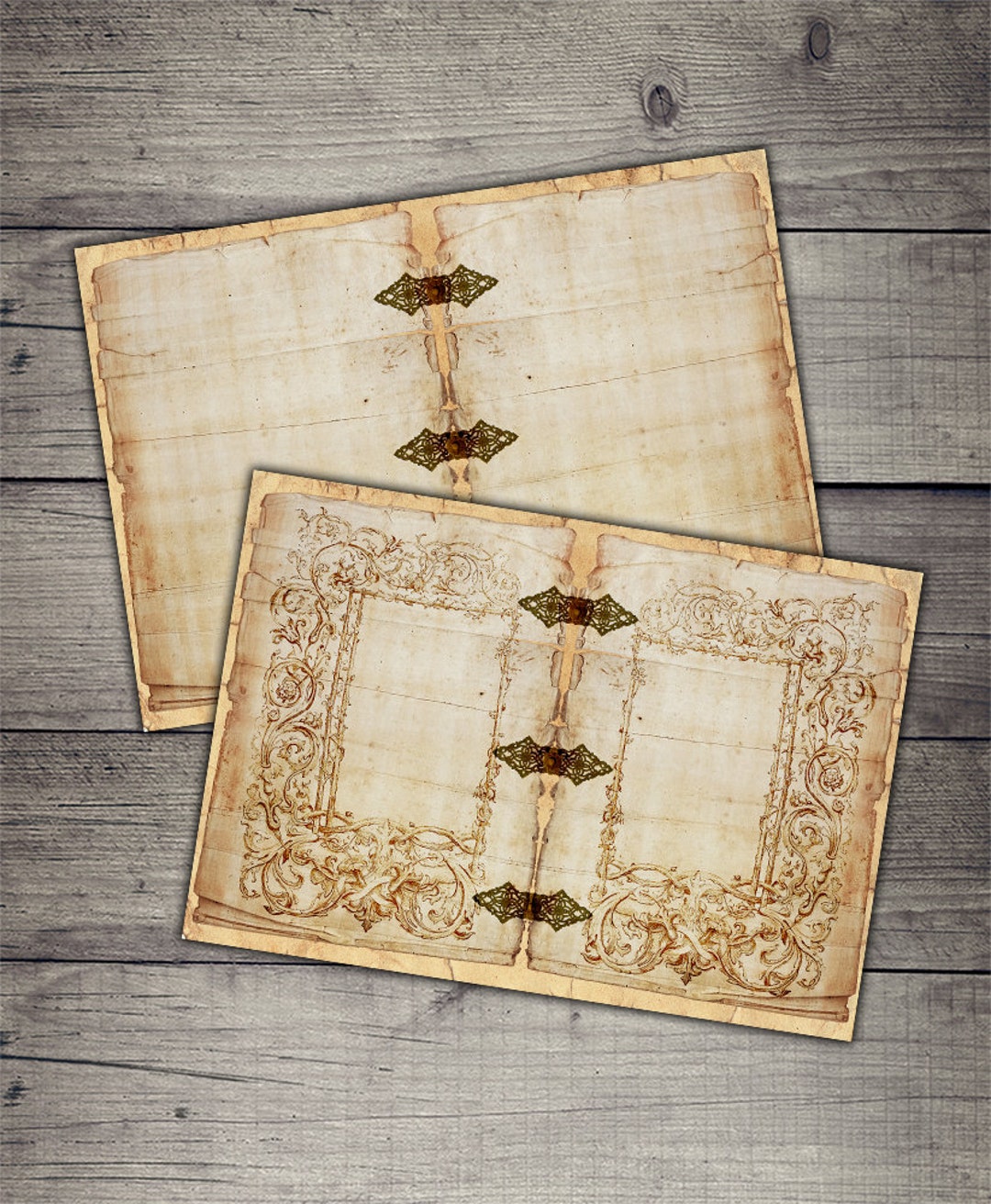Vintage Grunge Journal Pages: Printable Digital Collage Sheet (digital ...