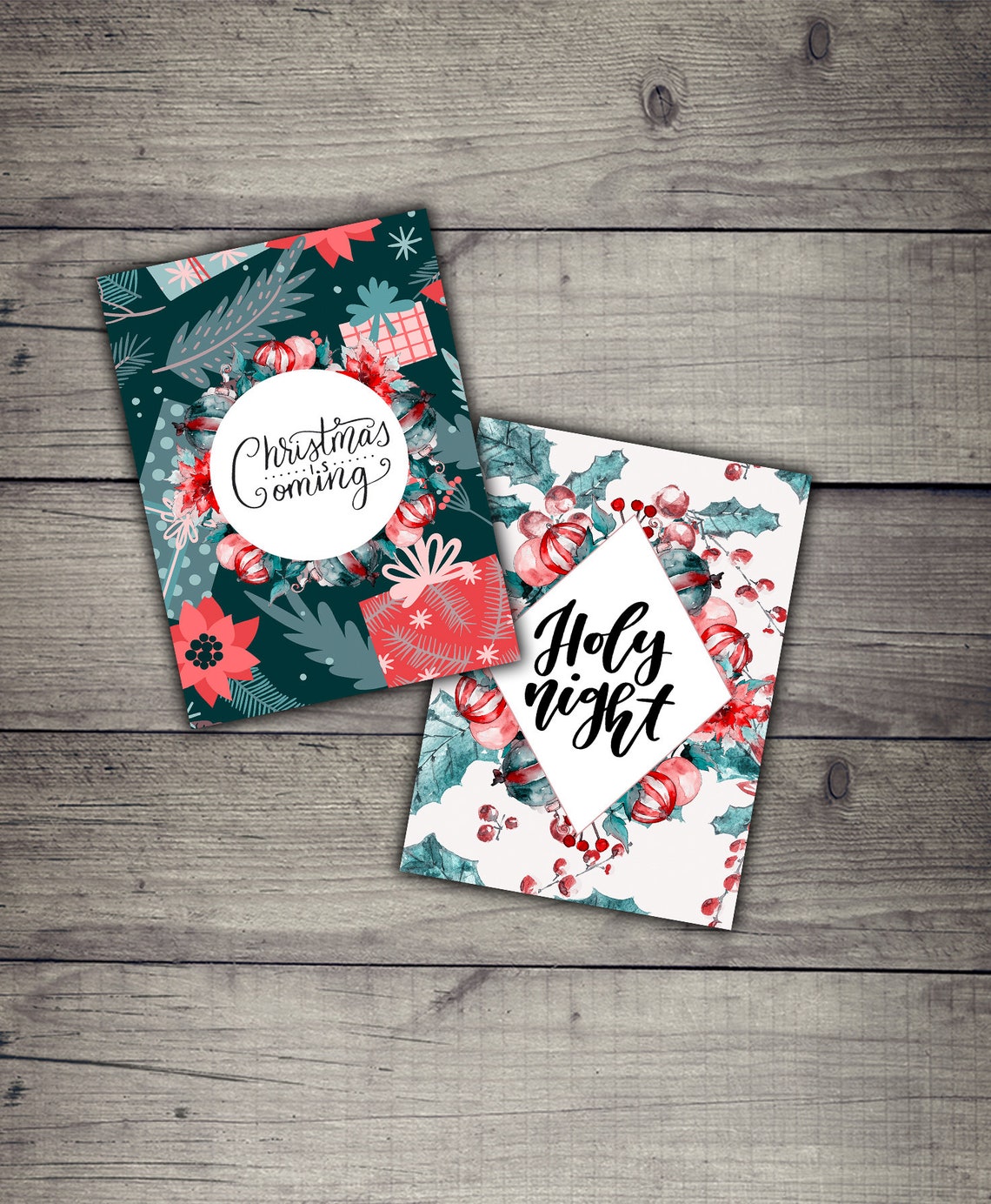 DIGITAL Christmas Cards Digital Collage Sheet Download - Etsy