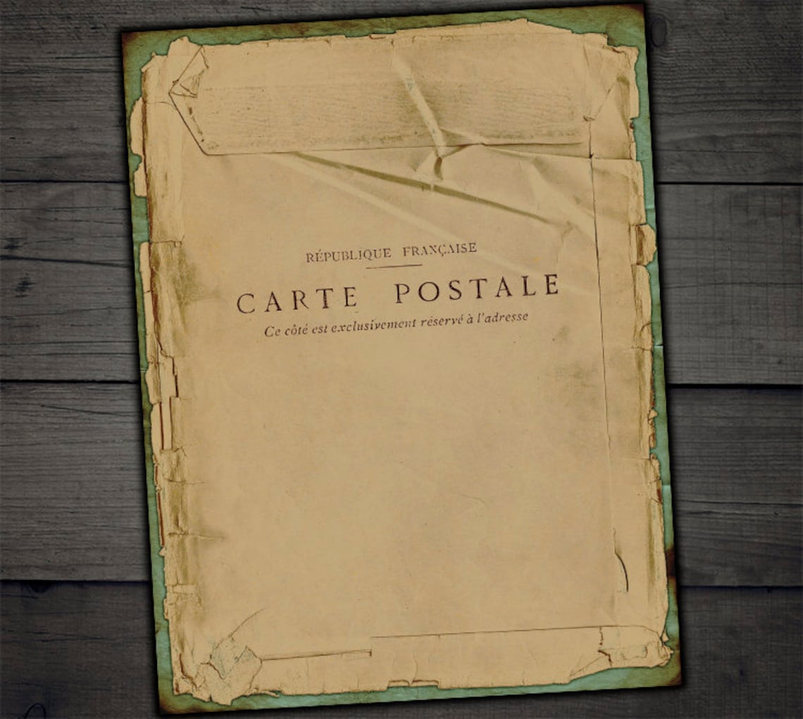 DIGITAL Vintage Grunge Postal Ephemera Digital Collage Sheet | Etsy
