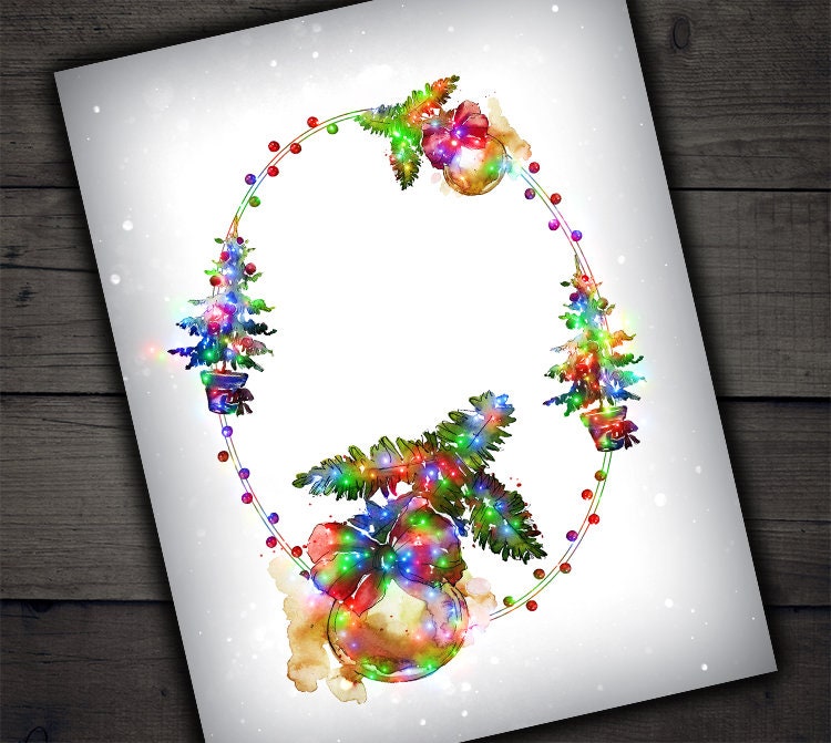 DIGITAL Christmas Lights Digital Paper Download | Etsy