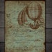 DIGITAL Vintage Grunge Hot Air Balloon - Junk Journal Ephemera ...
