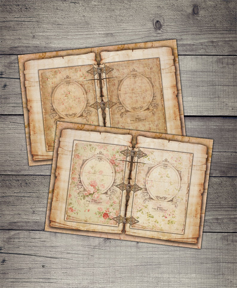 DIGITAL Printable Vintage Grunge Junk Journal Digital Papers - Etsy