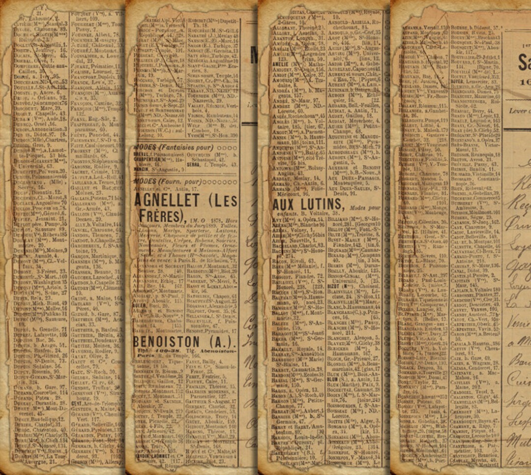 DIGITAL Vintage Newspapers - Junk Journal Digital Collage Sheet ...