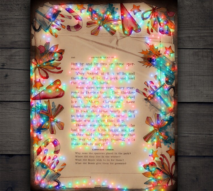 DIGITAL Christmas Lights Digital Paper Download VBM2293 - Etsy