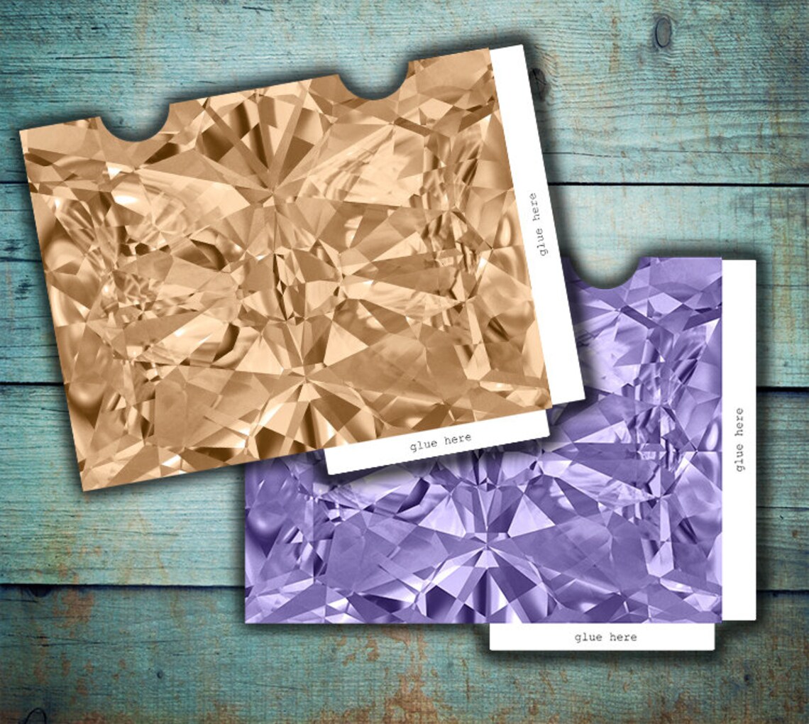 DIGITAL Printable Diamond Envelopes Digital Collage Sheet - Etsy