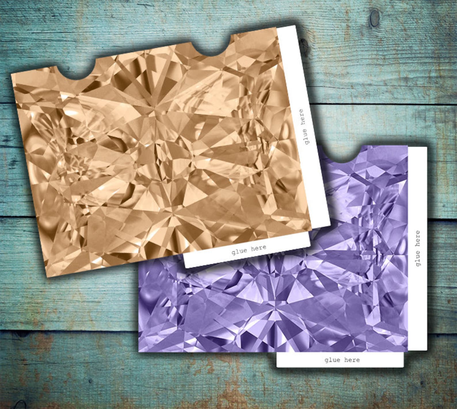 DIGITAL Printable Diamond Envelopes Digital Collage Sheet - Etsy