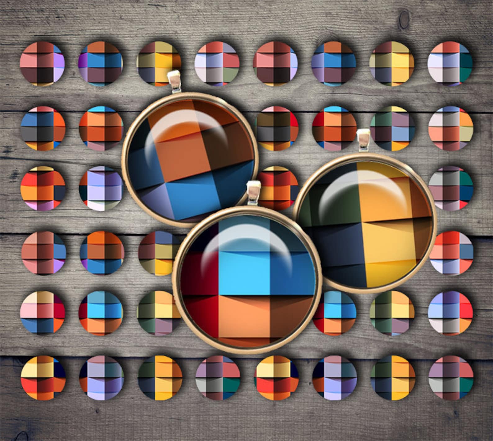 DIGITAL Printable Geometric 1 Inch Circles for Jewelry - Etsy