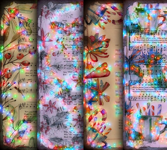 DIGITAL Christmas Lights Digital Paper Download VBM2293 - Etsy